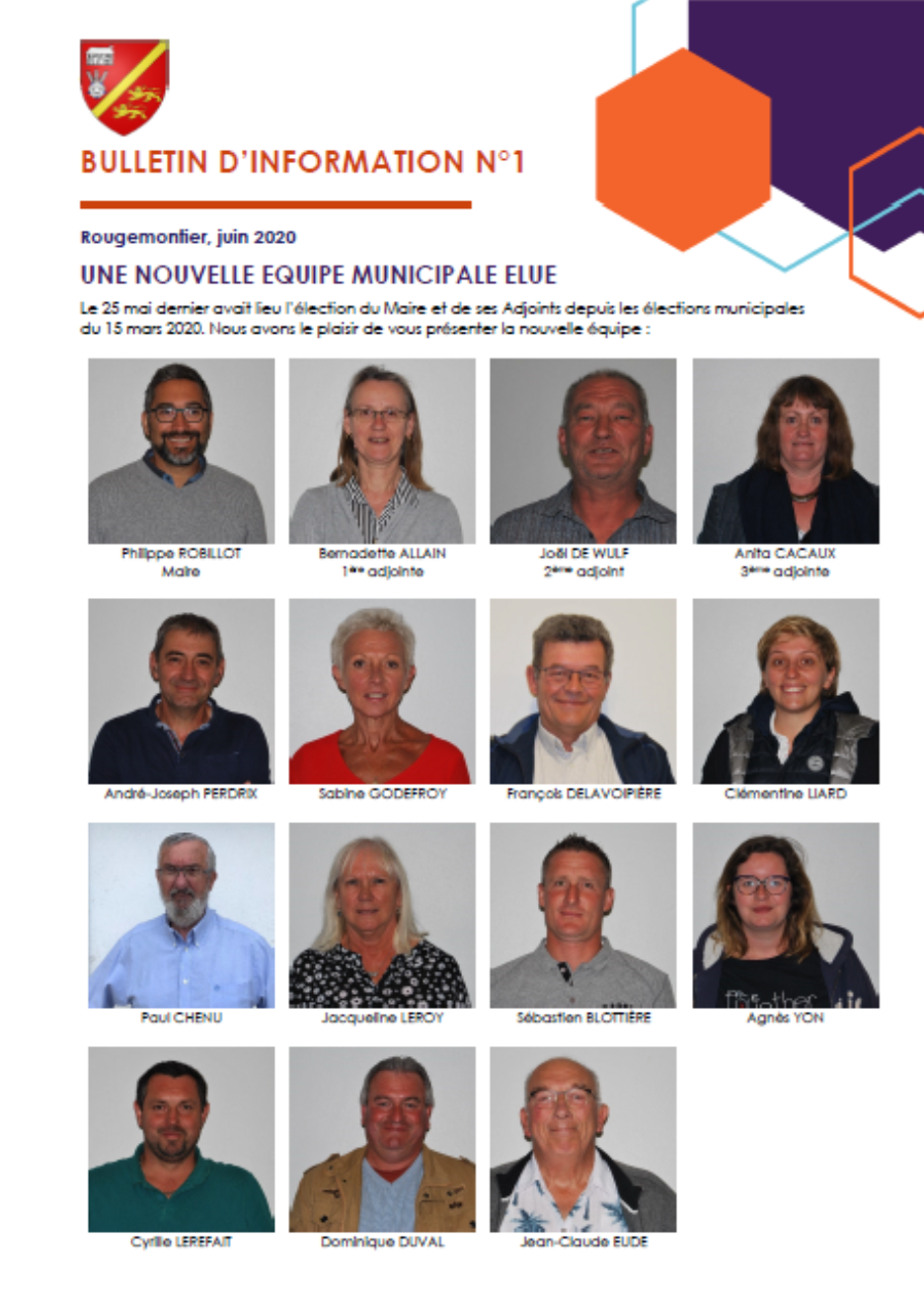 Bulletins communaux - Mairie de Rougemontier Mairie de Rougemontier